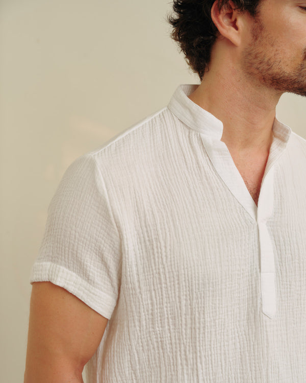 Camisa cuello mao Caruso Dylan - CARUSO